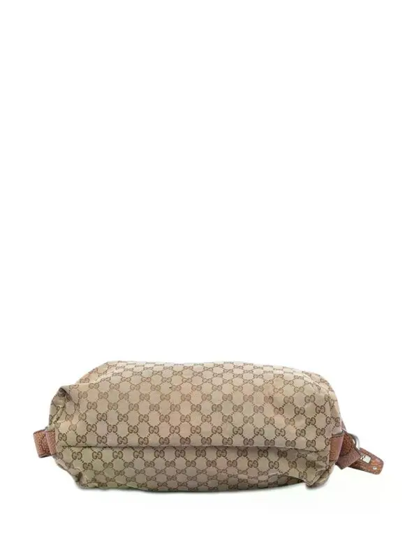 Gucci 2016-2026 Medium Gg Canvas Bamboo Bar Tote Bag - Neutrals