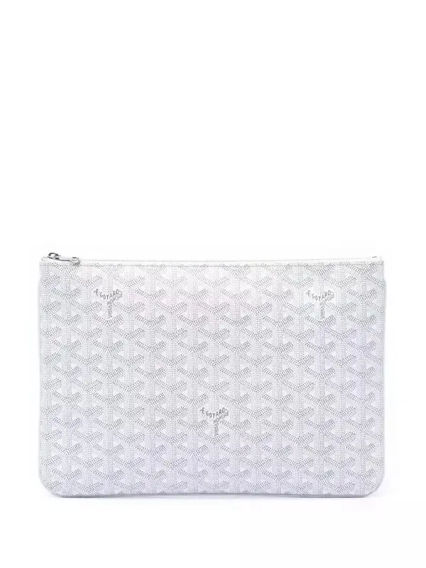 Goyard Goyardine Senat Mm Clutch Bag - White