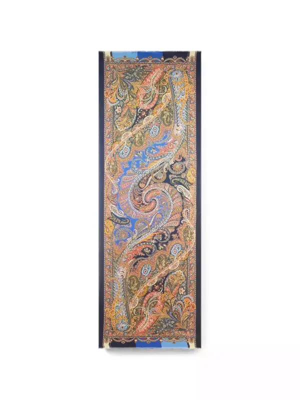 Etro Paisley-print Scarf - Blue
