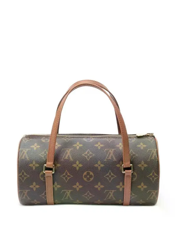 LOUIS VUITTON Papillon Monogram Canvas Cylinder Tote Bag