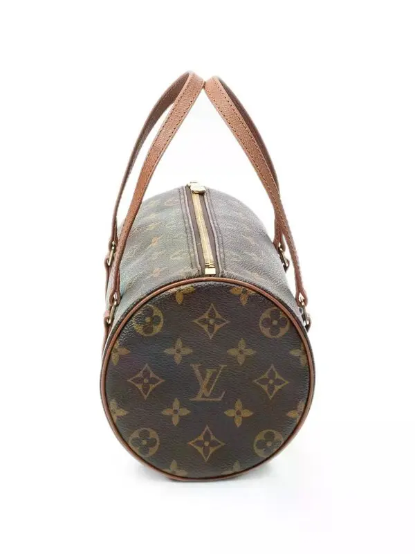 LOUIS VUITTON Papillon Monogram Canvas Cylinder Tote Bag