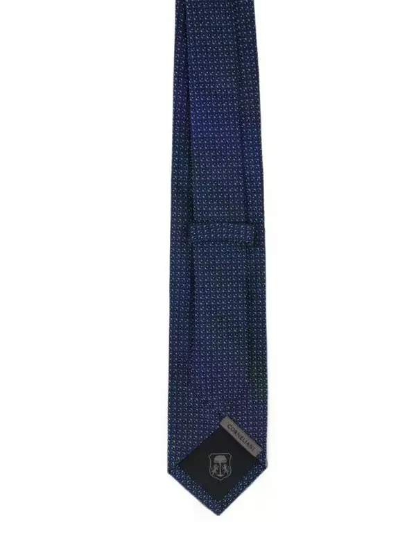 Corneliani Geometric-print Silk Tie