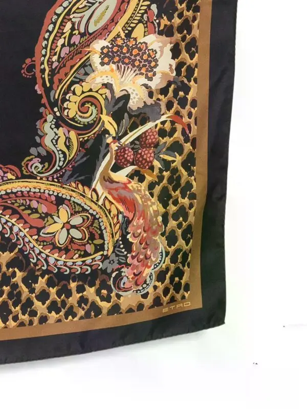 Etro Paisley Leopard-print Scarf