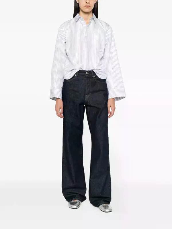 Sacai Vertical Stripe Long Sleeve Shirt