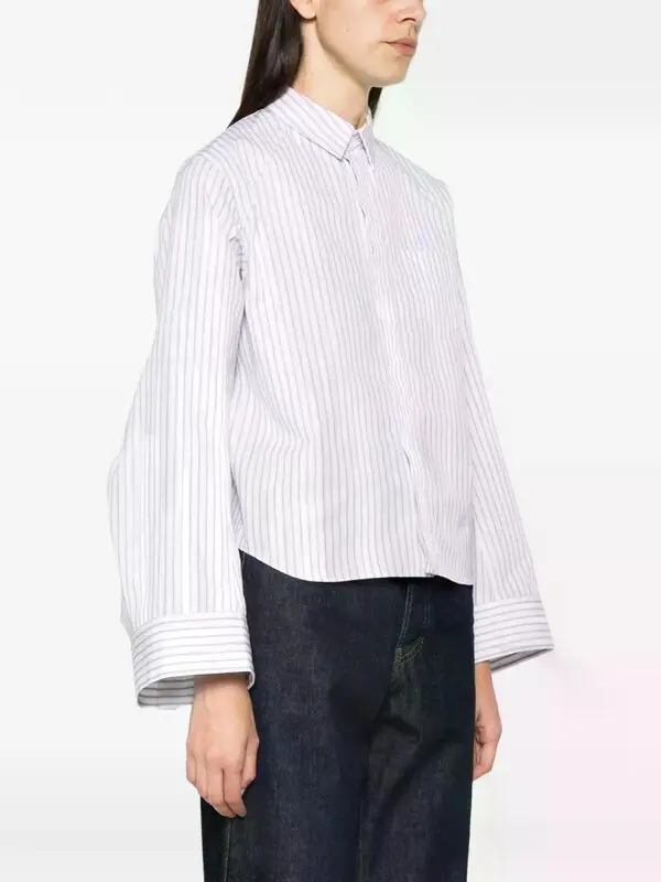 Sacai Vertical Stripe Long Sleeve Shirt