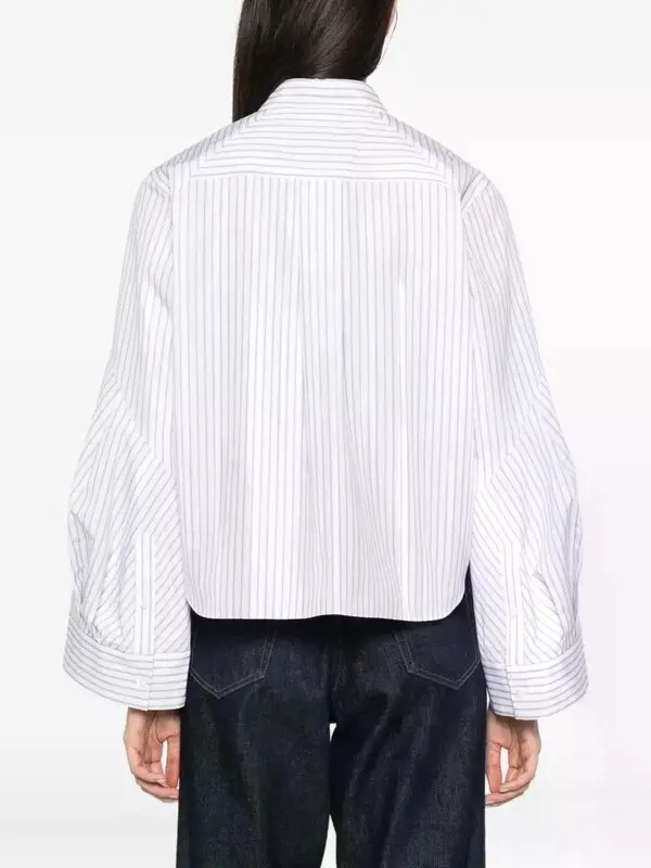 Sacai Vertical Stripe Long Sleeve Shirt