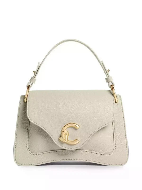 COCCINELLE Small C-me Logo-plaque Tote Bag - Neutrals