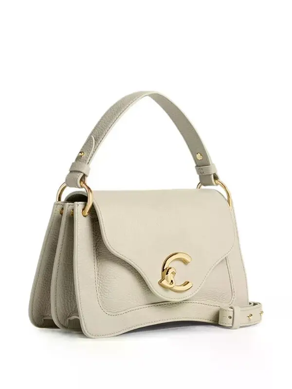 COCCINELLE Small C-me Logo-plaque Tote Bag - Neutrals