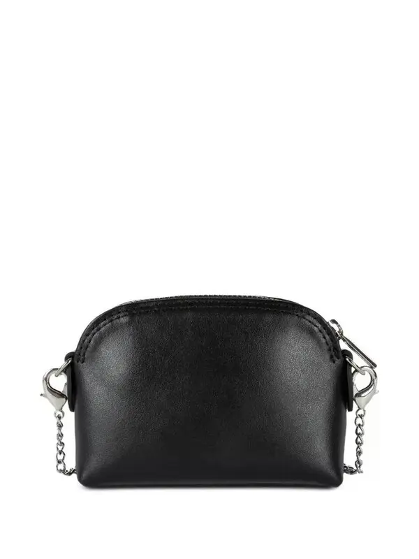 LANCASTER Logo-stamp Chain-link Clutch Bag - Black