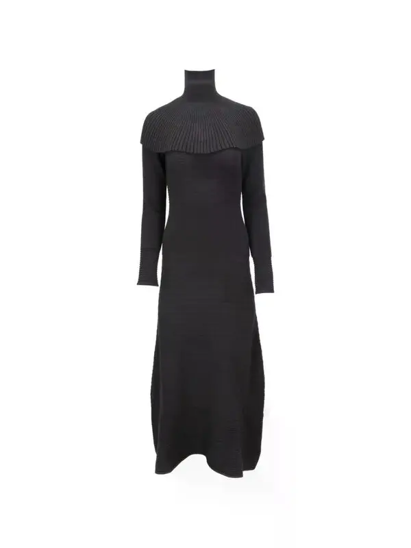 Isaia Ribbed High-neck Maxi Dress