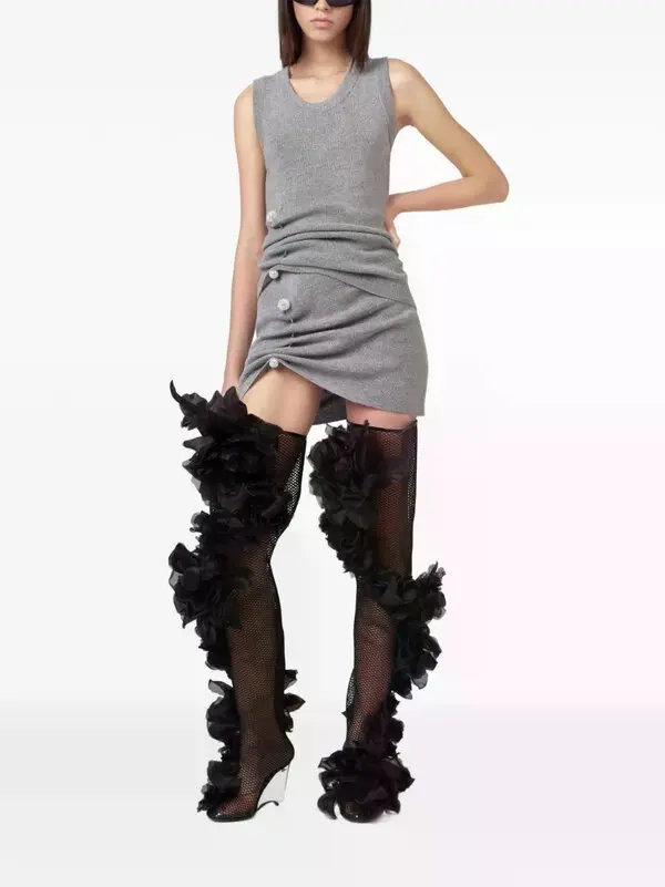 Giuseppe Di Morabito Crystal-embellished Draped Top