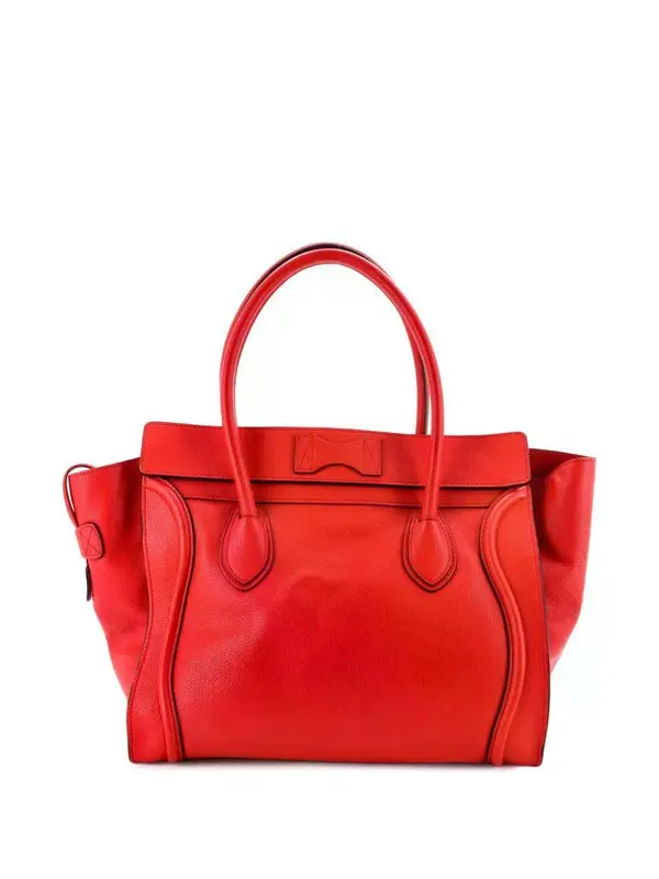 Celine Luggage Shoulder Bag - Red
