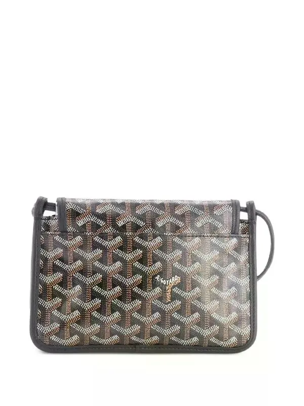 Goyard Plumet Clutch Wallet Coated Canvas Crossbody Bag - Black