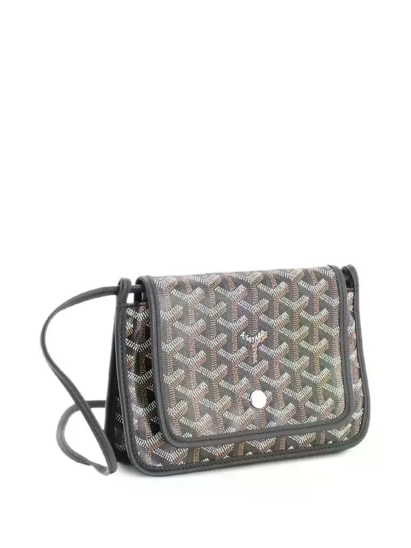 Goyard Plumet Clutch Wallet Coated Canvas Crossbody Bag - Black