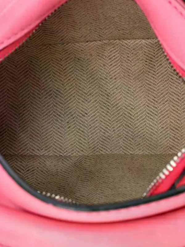 Loewe Puzzle Bag Leather Mini Crossbody Bag - Pink