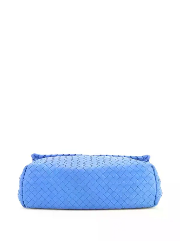 Bottega Veneta Olimpia Intrecciato Nappa Medium Crossbody Bag - Blue