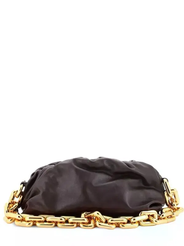 Bottega Veneta The Chain Pouch Leather Teen Shoulder Bag - Brown