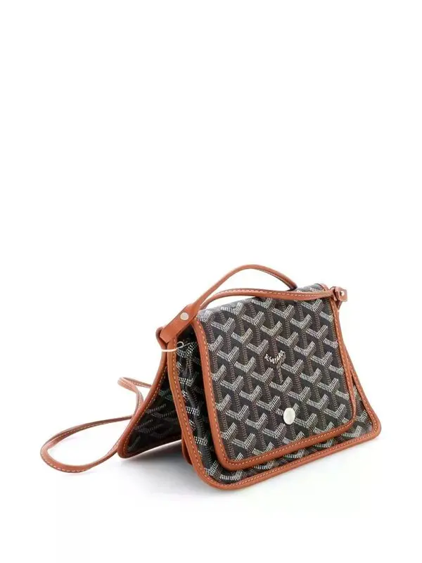 Goyard Plumet Clutch Wallet Coated Canvas Crossbody Bag - Brown