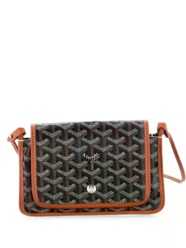 Goyard Plumet Clutch Wallet Coated Canvas Crossbody Bag - Brown