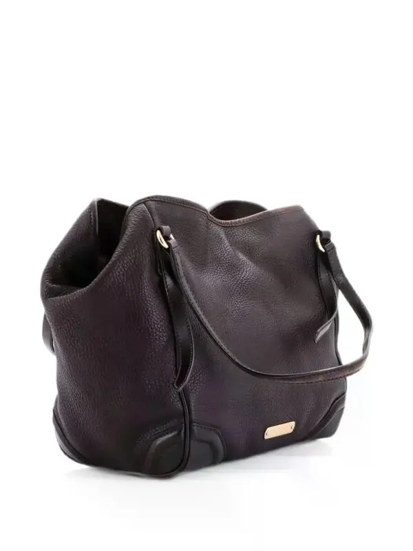 Burberry Canterbury Tote Grainy Leather Shoulder Bag