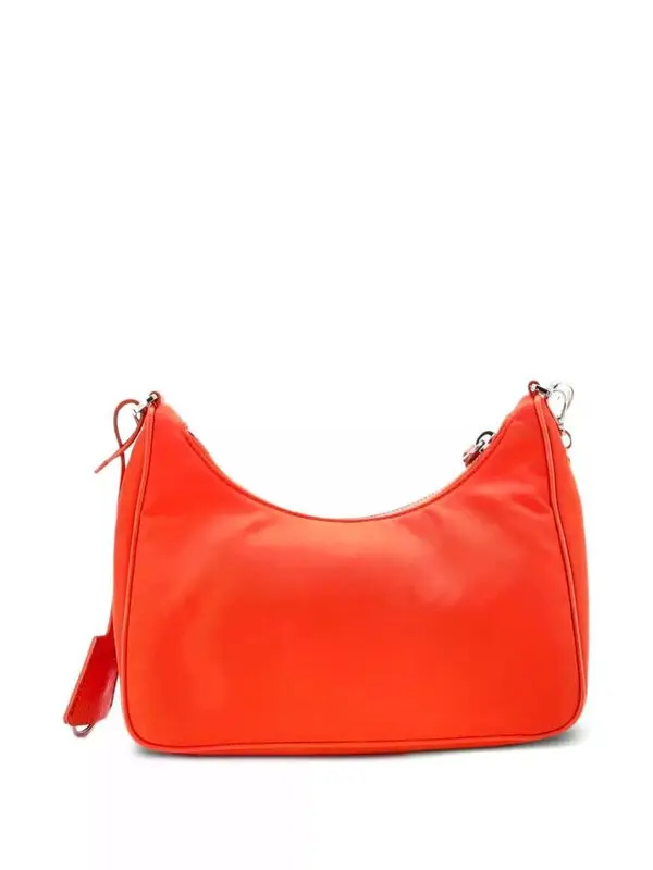 Prada Tessuto Convertible Crossbody Bag - Orange