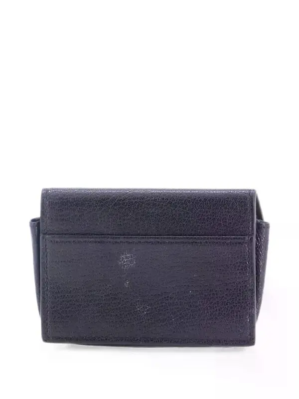 Dior Saddle Lotus Wallet Leather Mini Small Wallets