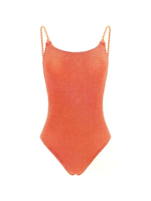 Hunza G Camille Original Crinkle™ Swimsuit - Orange