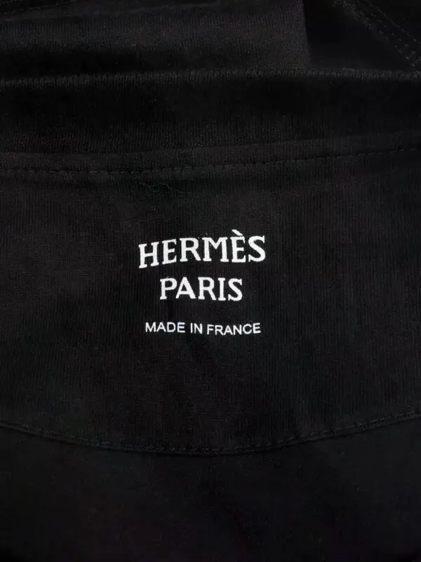 Hermès Short-sleeved Round Neck Dress With Trim