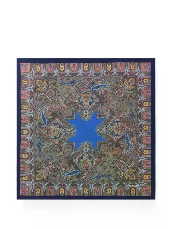 Etro Geometric Paisley-print Pocket Square