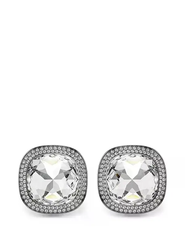 SWAROVSKI Crystal-embellished Clip-on Earrings - Silver