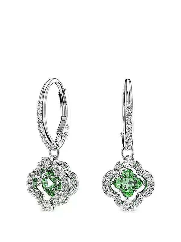 SWAROVSKI Una Angelic Clover-charm Drop Earrings