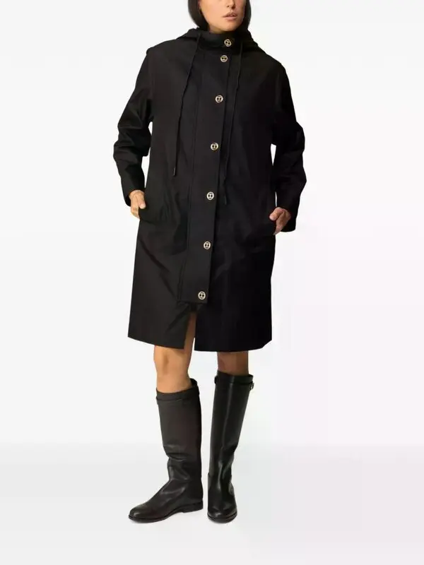 TWINSET Hooded Trench Coat