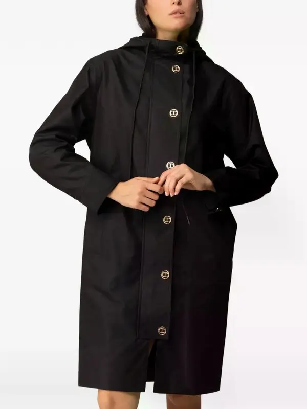 TWINSET Hooded Trench Coat