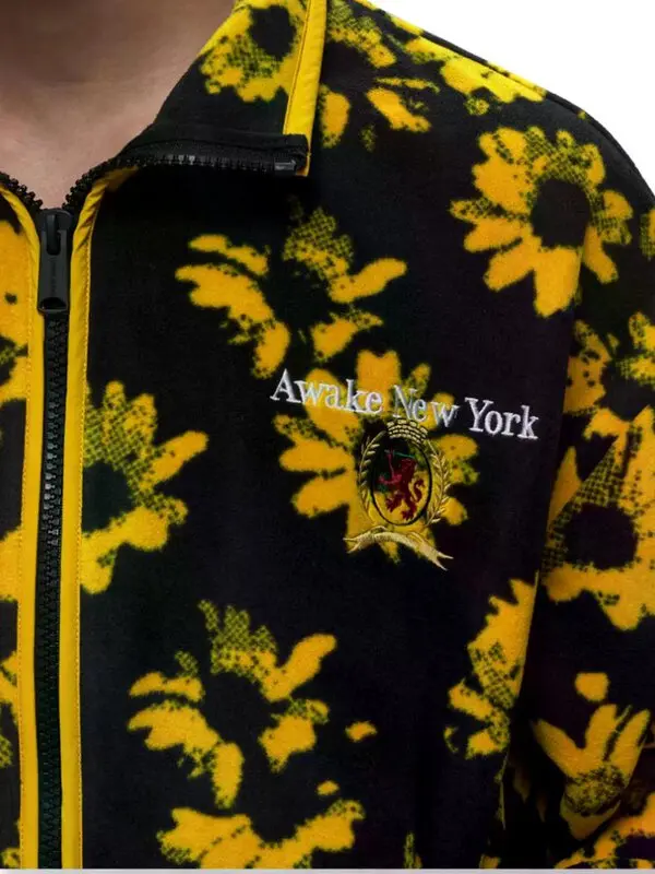 AWAKE NY X Tommy Hilfiger Sunflower-print Fleece Jacket
