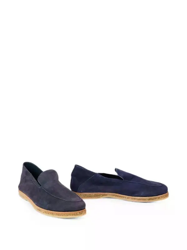 Fedeli Suede Slip-ons - Blue