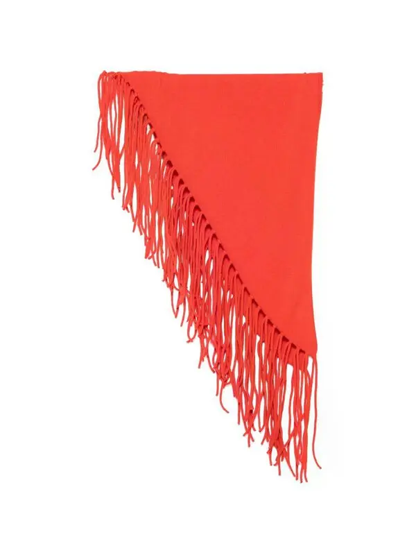 P.a.r.o.s.h Fringe-trim Triangular Scarf - Red