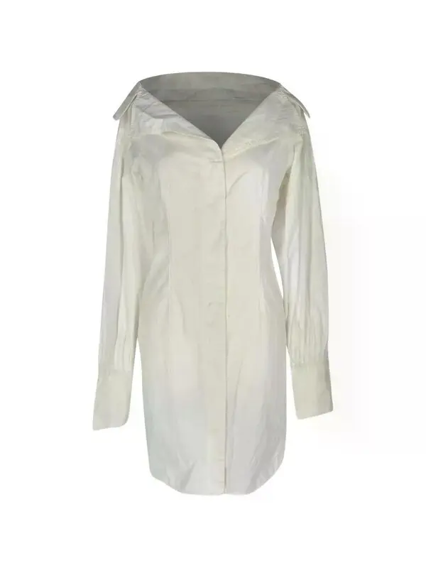 Etro Off-the-shoulder Shirt Dress - White