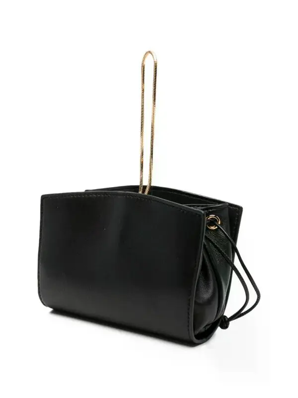 Patrizia Pepe Logo-plaque Drawstring Clutch Bag