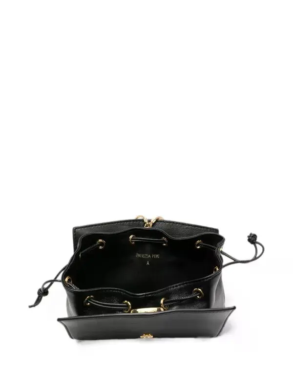 Patrizia Pepe Logo-plaque Drawstring Clutch Bag