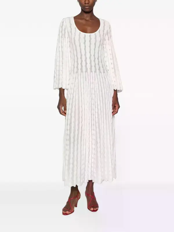 ANTONINO VALENTI Wavy-knit Midi Dress