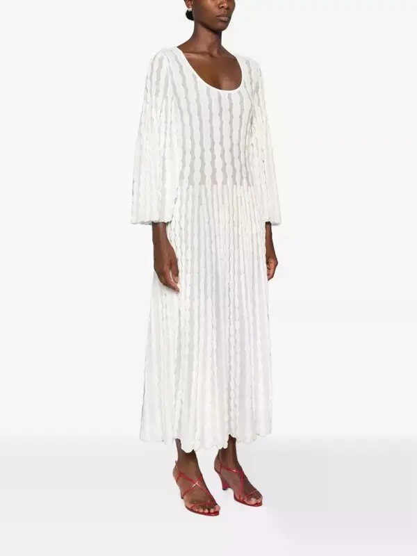 ANTONINO VALENTI Wavy-knit Midi Dress