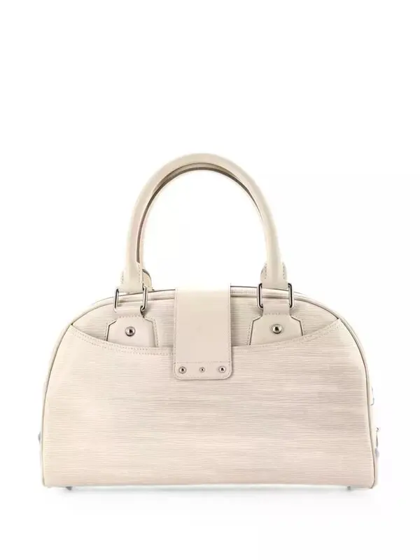 LOUIS VUITTON Montaigne Bowling Bag Epi Leather Gm Handbag - White