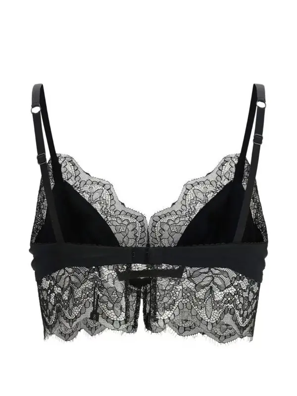 Dolce & Gabbana Lace-trim Satin Bralette