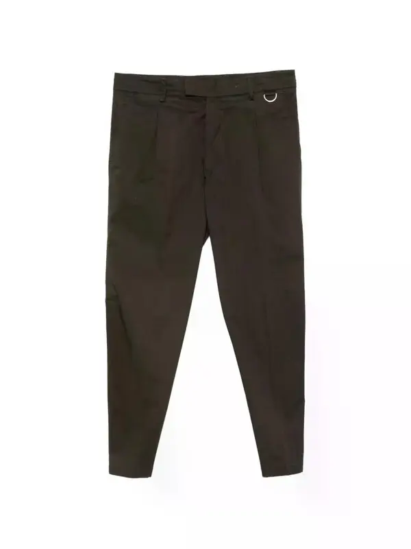 LOW BRAND Pleated D-ring Trousers