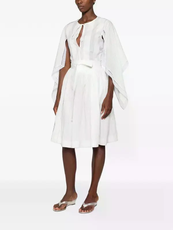 Ermanno Scervino Belted Pleated Midi Skirt