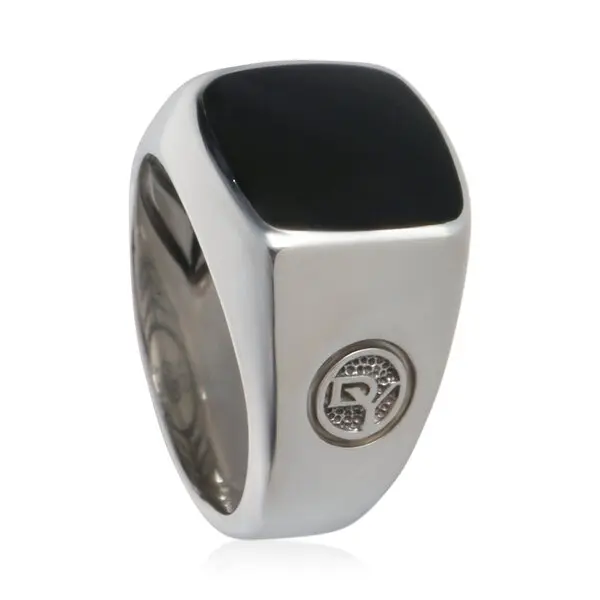David Yurman Sterling Silver Onyx Signet Ring