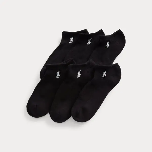 Ralph Lauren Low-cut Ankle Sock 6-pack - Black