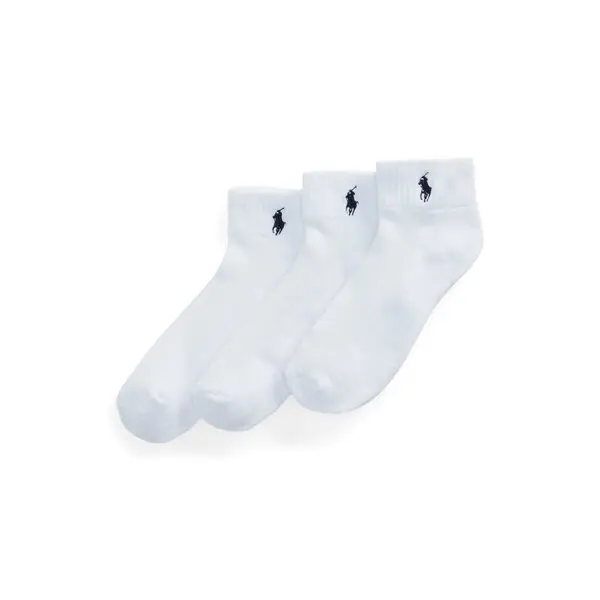 Ralph Lauren Half-cushioned Sport Ankle Socks 3 Pack