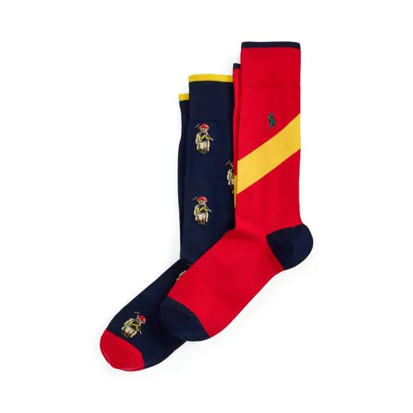 Ralph Lauren Polo Bear Trouser Sock 2-pack