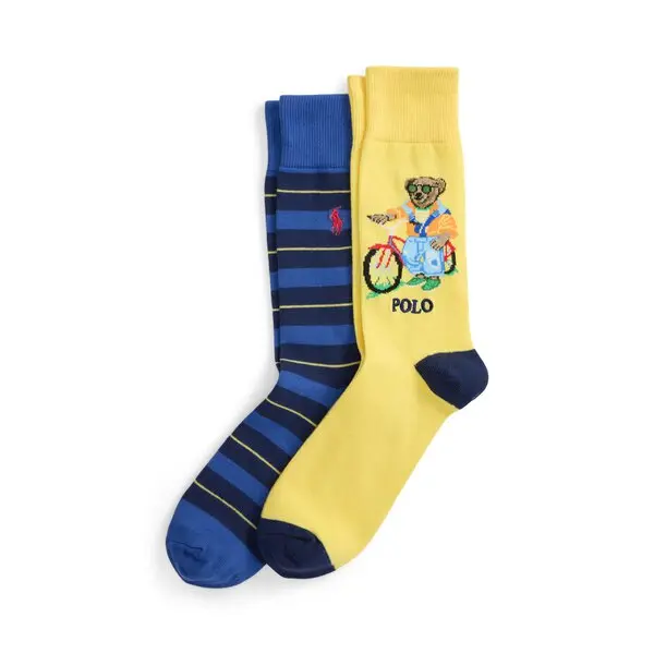 Ralph Lauren Polo Bear Trouser Sock 2-pack